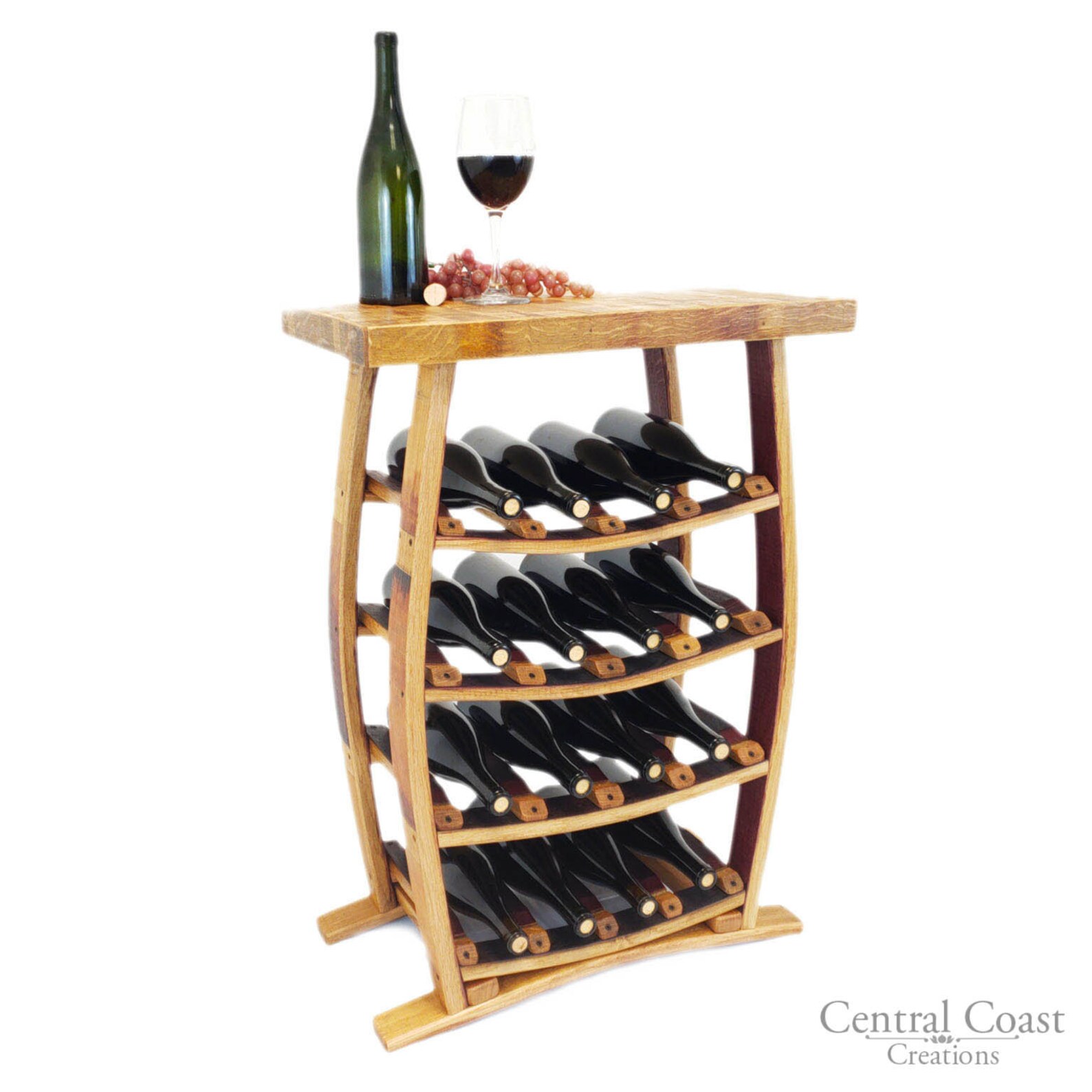 Wine Barrel Stave 16 Bottle Wine Rack Rustic Furniture - Etsy