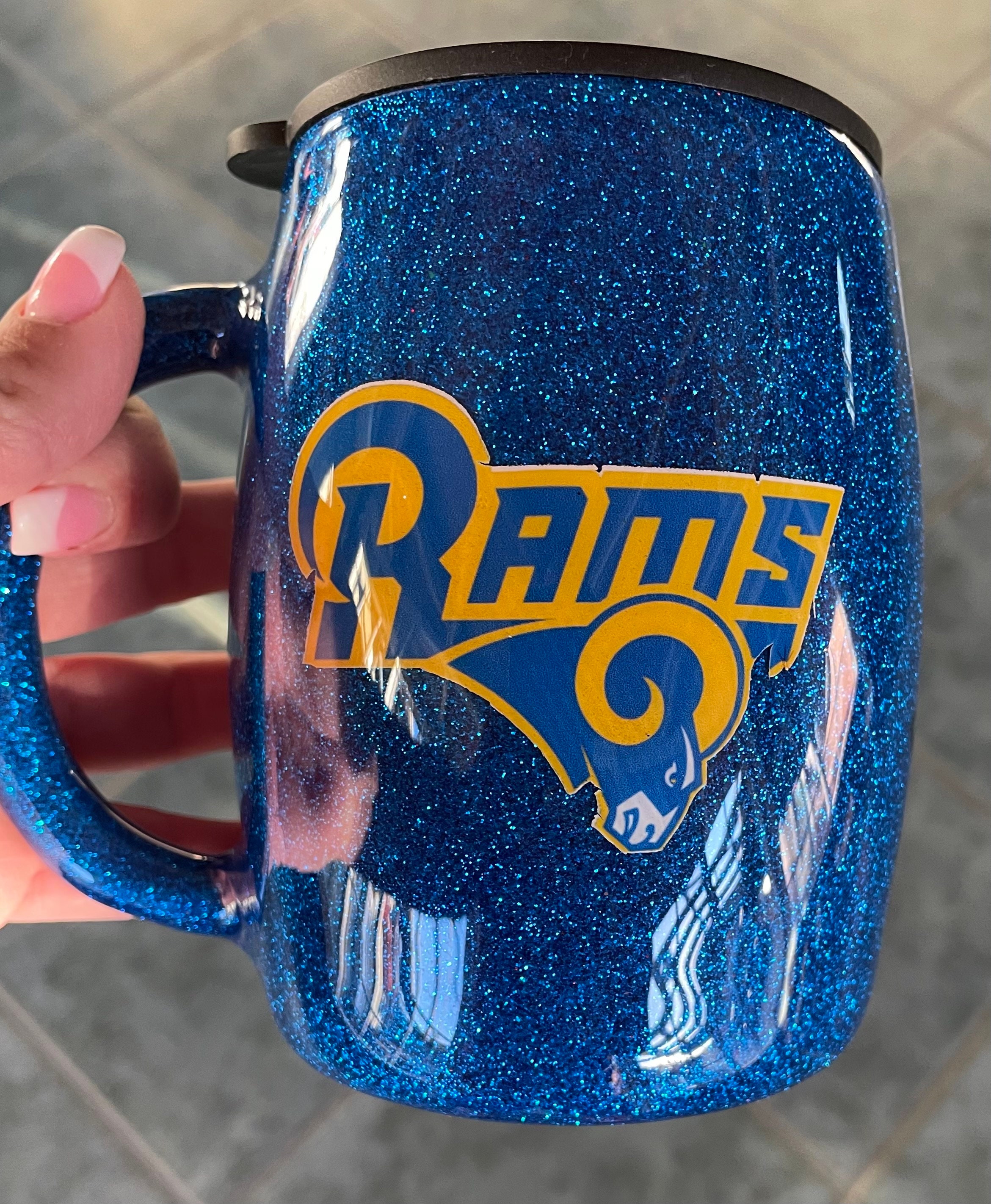 LA Rams Glitter Tumbler CUSTOMIZABLE - Etsy
