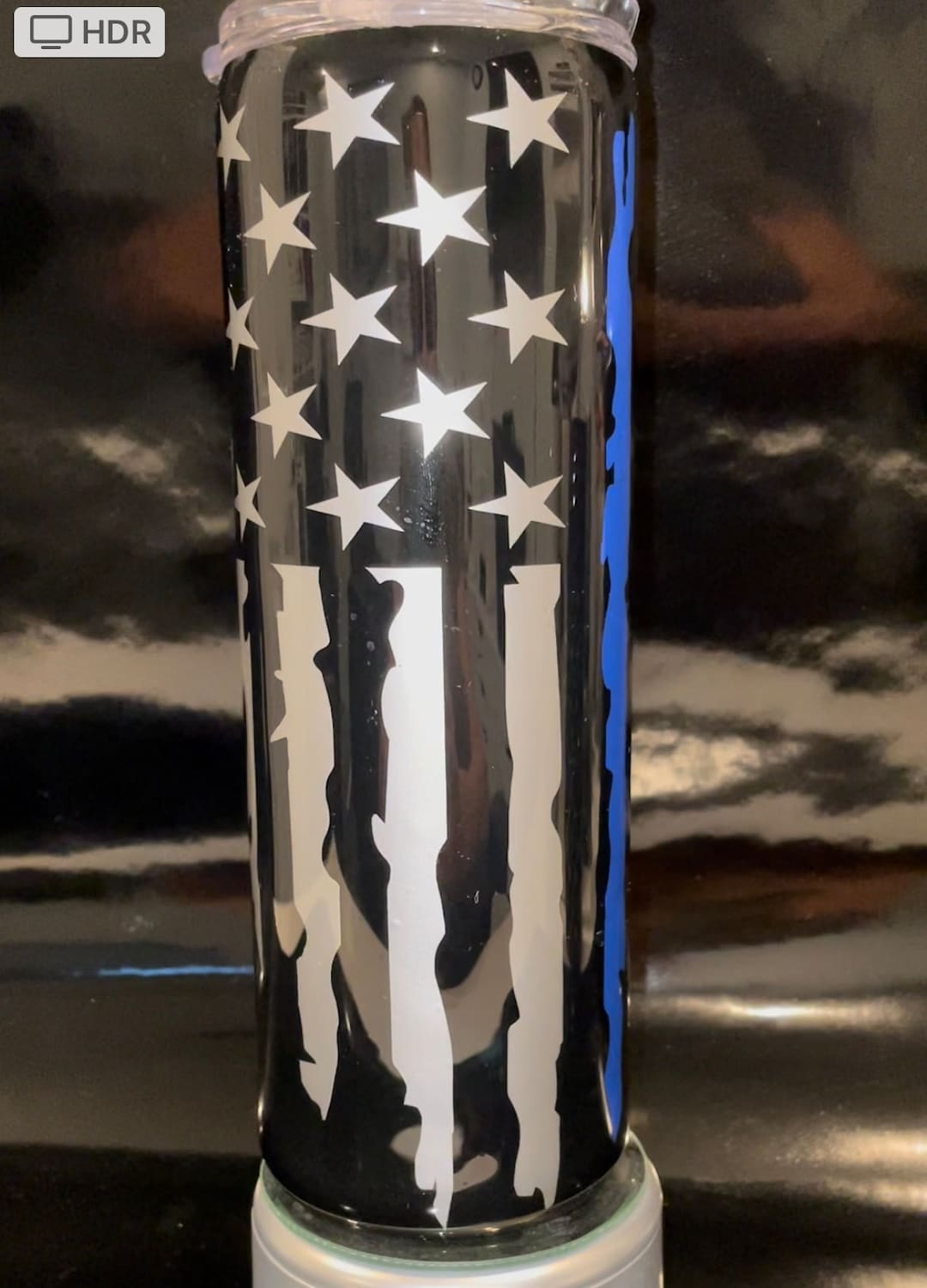 Blue Lives Matter Police Vertical Flag Tumbler (CUSTOMIZABLE) - Etsy