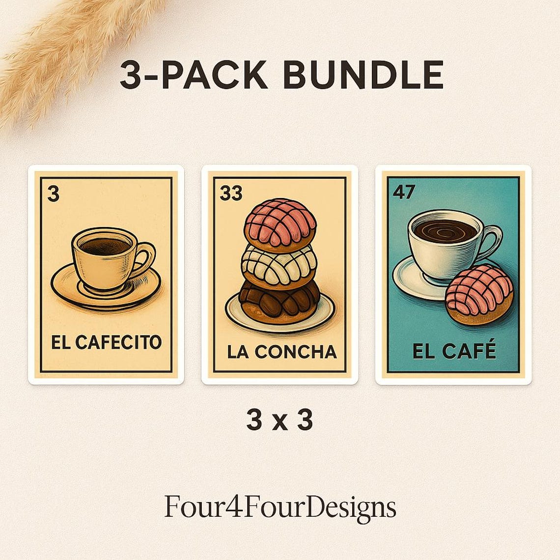 Coffee Lover Sticker Bundle • Lotería Style Stickers • El Cafecito + El ...