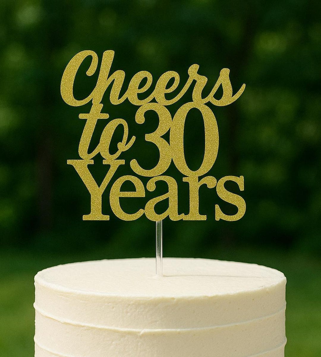 Glitter 30th Anniversary Cake Topper: Cheers to 30 Years - Etsy