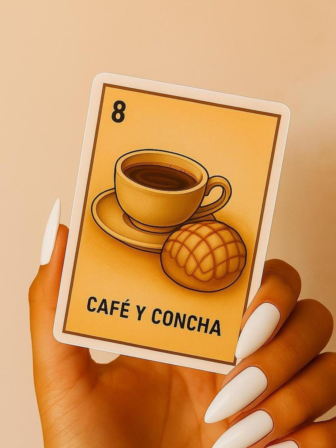 Loteria Cafe Y Concha Sticker: Mexican Coffee, Pan Dulce Art - Etsy