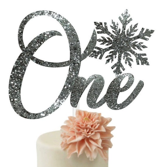 Snowflake Cake Topper. One Cake Topper. Winter Onederland Cake | Etsy