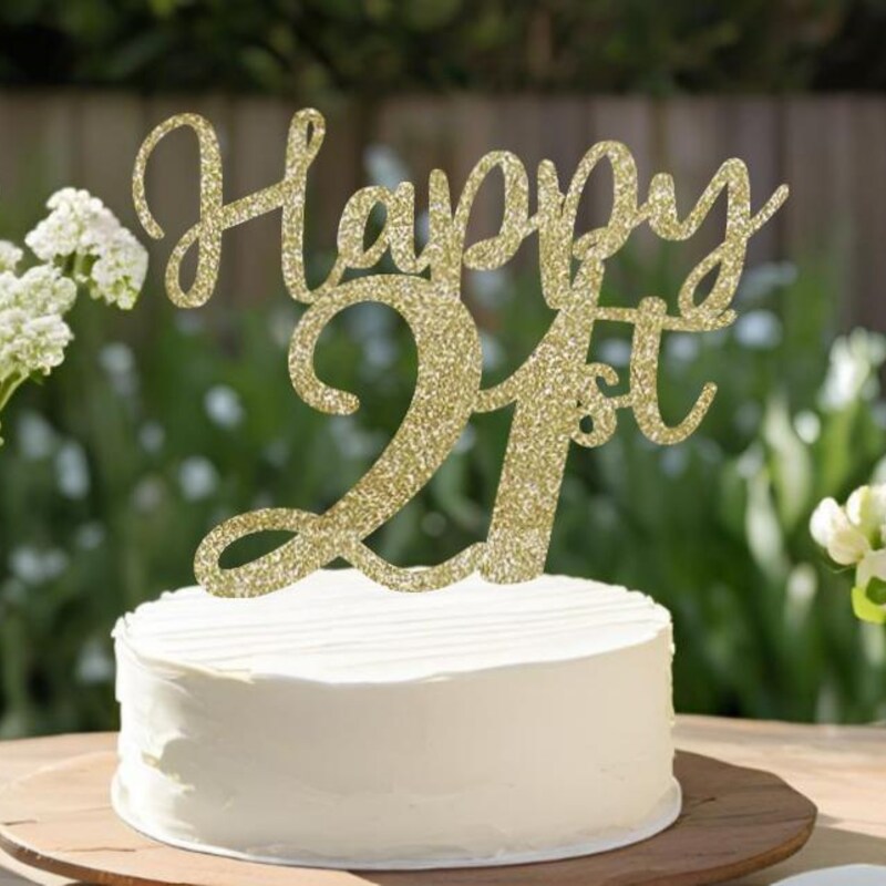 21 Cake Topper - Etsy