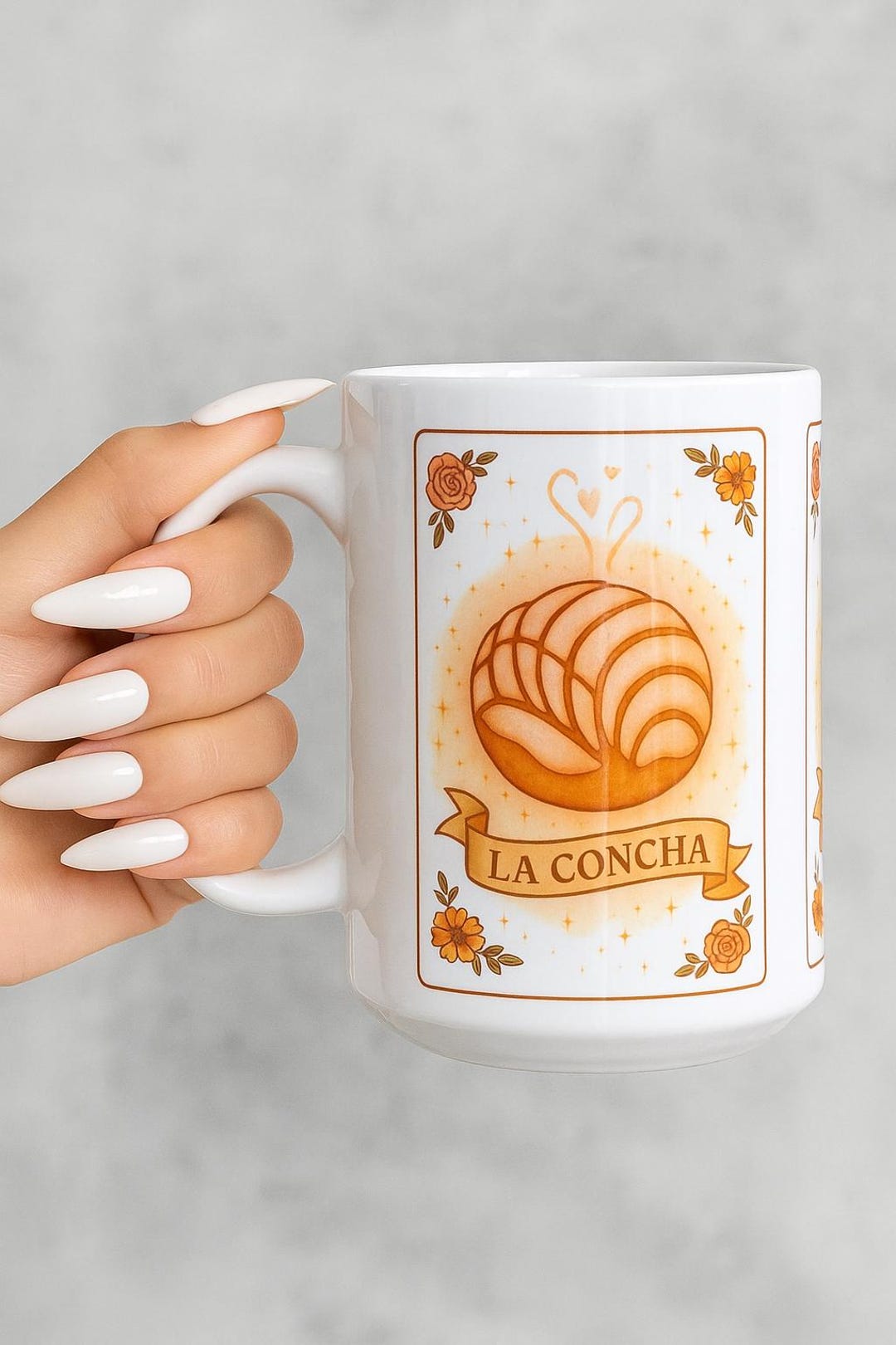 La Concha Coffee Mug Lotería Style Pan Dulce Cup Cute Mexican Sweet ...