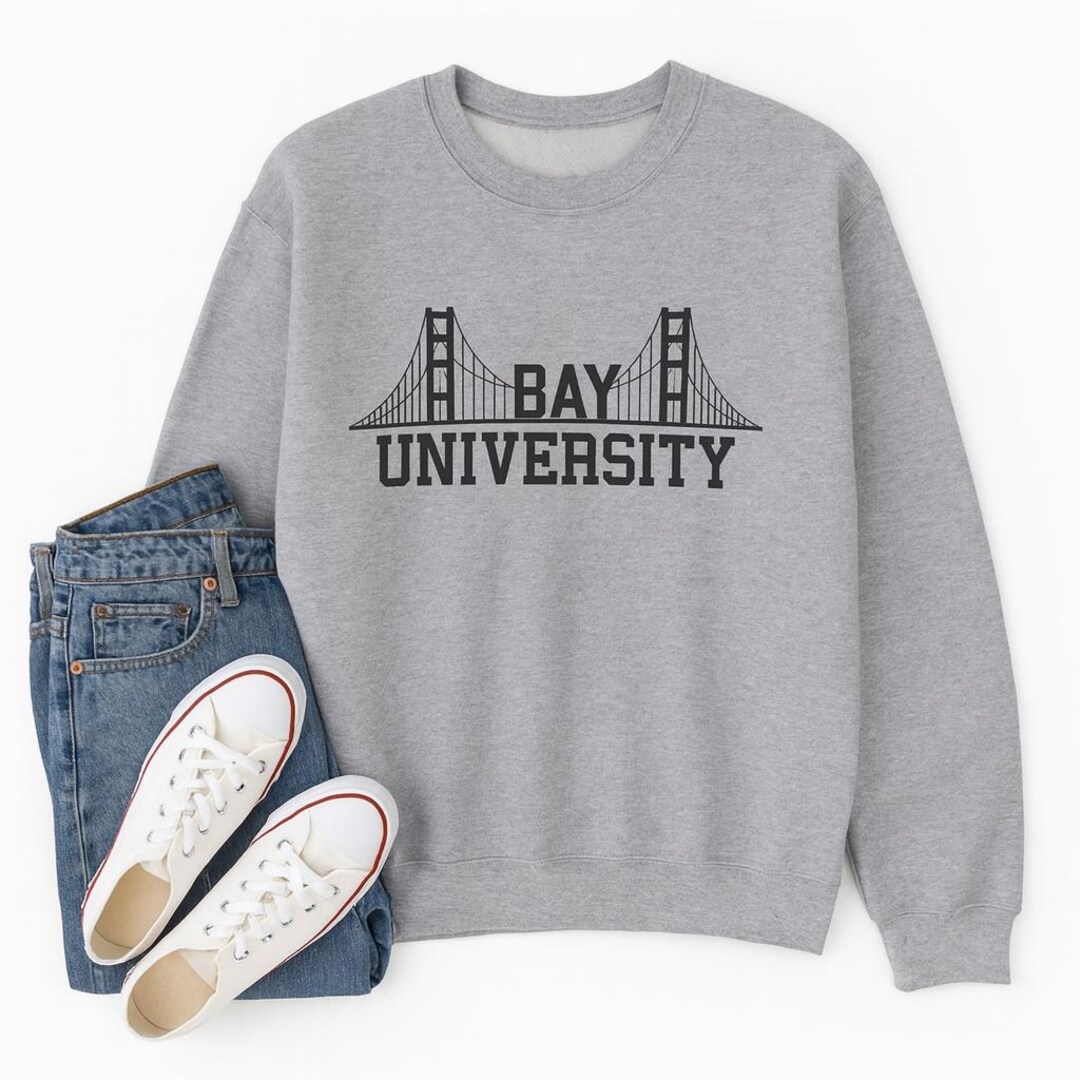 Bay Area University Sweatshirt: San Francisco Golden Gate Crewneck - Etsy