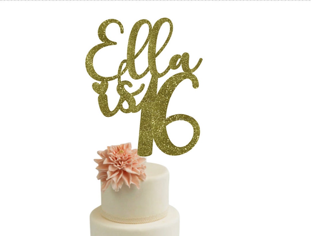 Birthday Cake Topper 16th Birthday Cake Topper Any Age Cake - Etsy