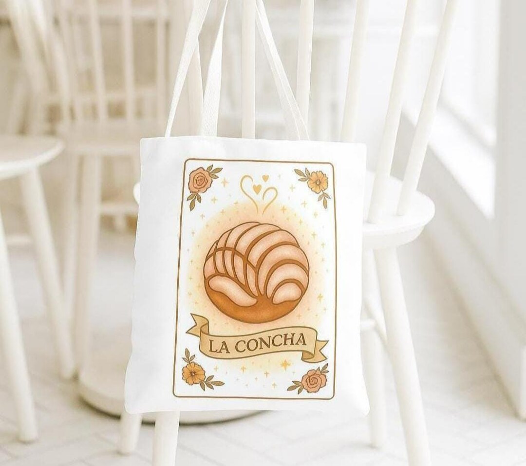 La Concha Tote Bag: Mexican Pastry Design - Pan Dulce Lotería - Etsy