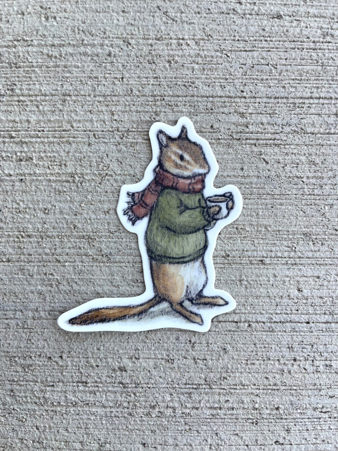 Chipmunk Sticker - Etsy