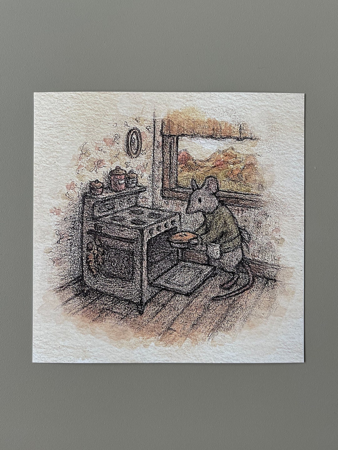 Mouse Baking in Fall - Etsy