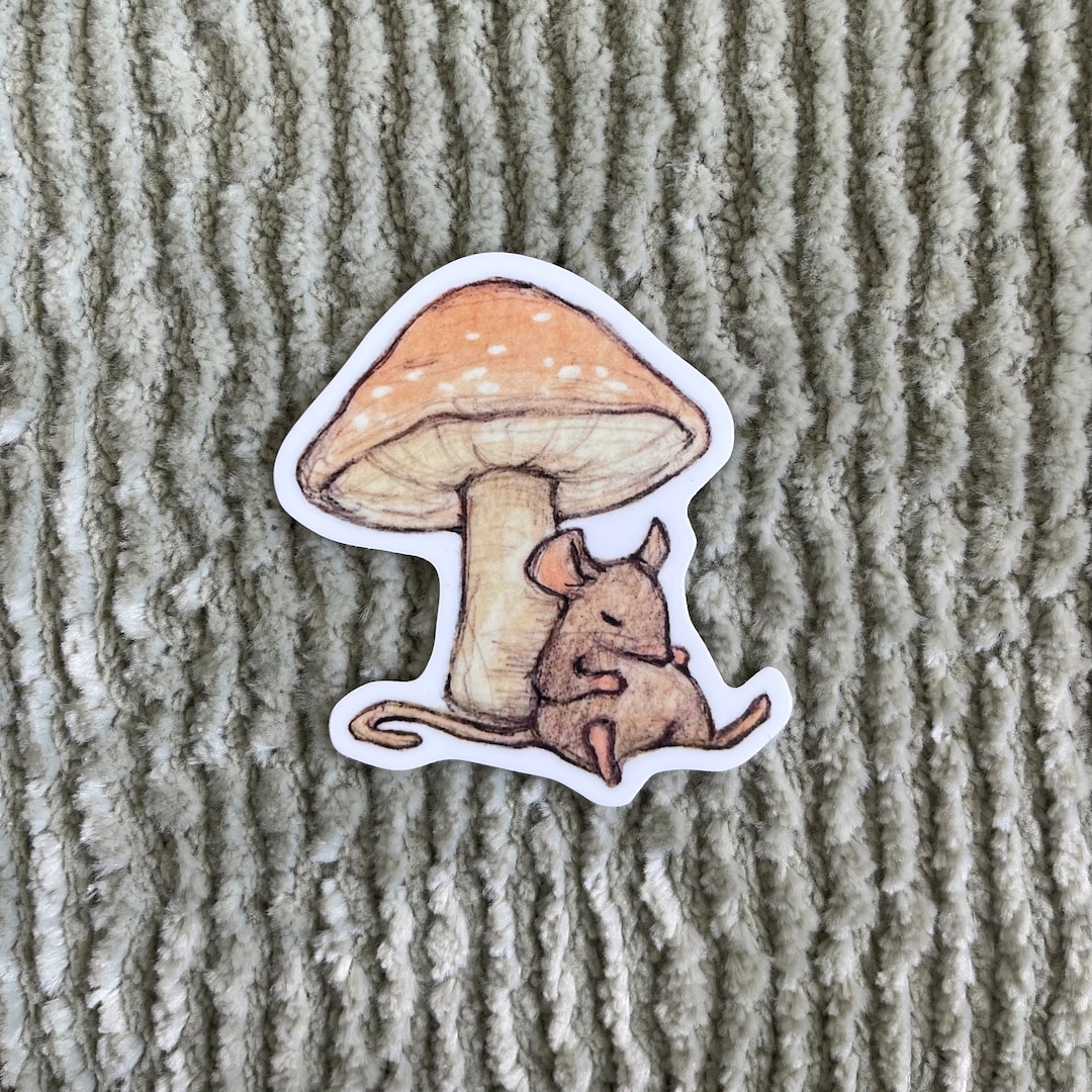 Mushroom Mouse Sticker - Etsy