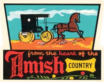 Amish sticker | Etsy
