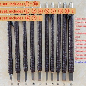 Carving Knife Set - Wood Engraving Tools - Stone Carving Chisel Set ...