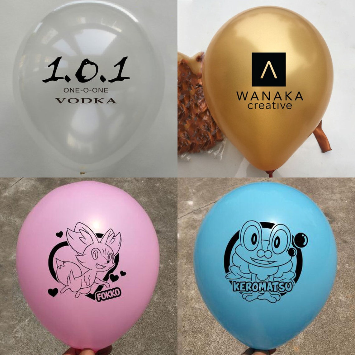 50PCS Personalised Custom Printed Balloons 12 Helium | Etsy