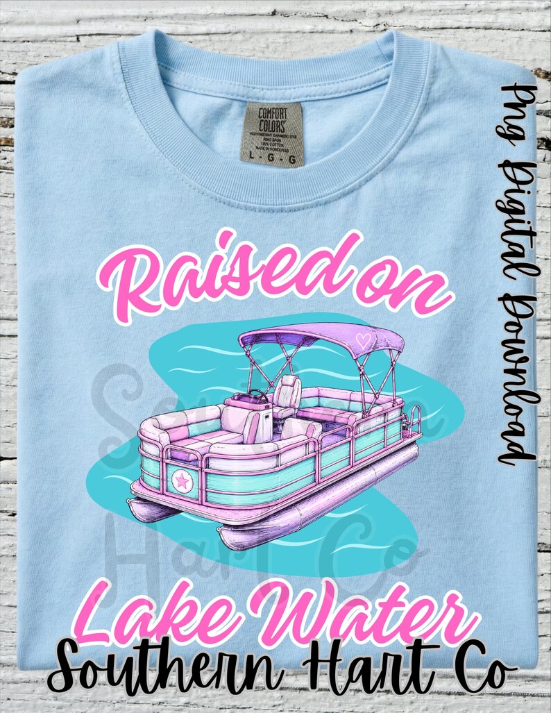 Pontoon Lake Life PNG | Summer Boat Day Sublimation Design (digital ...