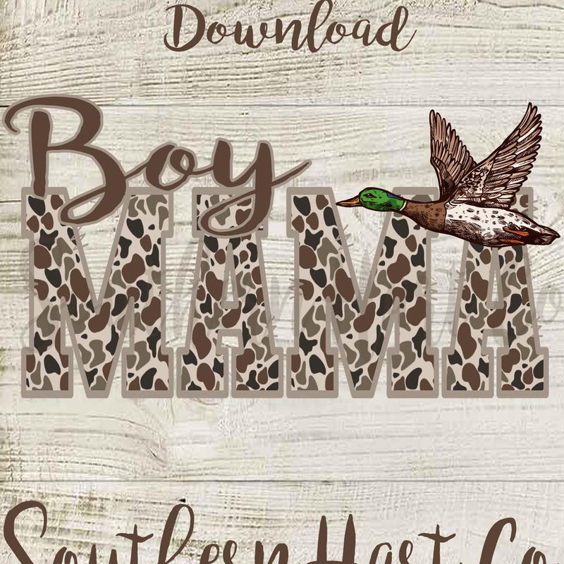 Duck Camo Boy Mom - Etsy