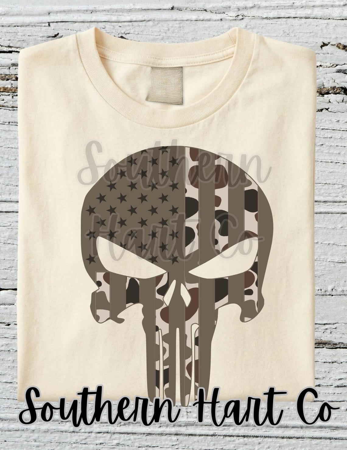 Distressed Camo American Flag Skull PNG | Patriotic Hunting Sublimation ...
