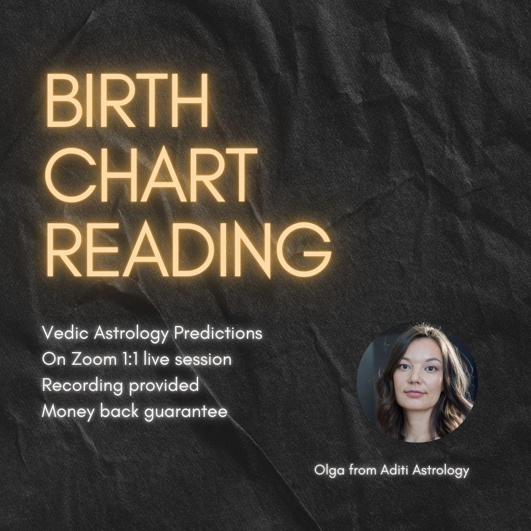 Personalized Vedic Astrology Birth Chart Reading | Natal Chart Reading ...