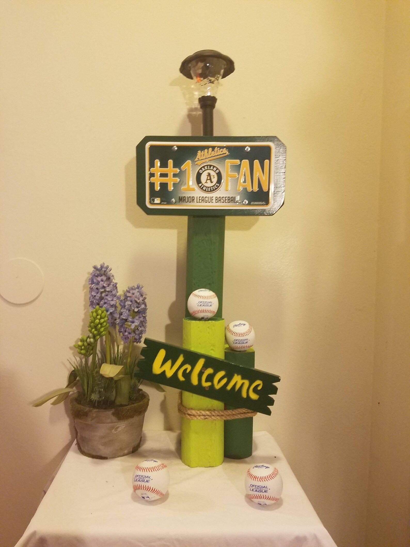 MLB Solar Light Welcome Stand - Etsy