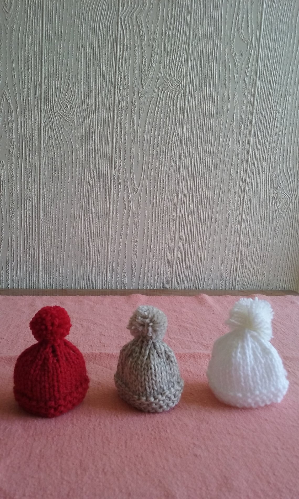 Lot de 2 mini bonnets de noël en laine tricotés mains - Etsy.de