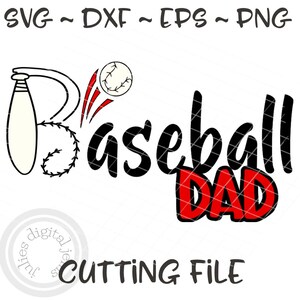 Baseball Dad Svg Files, Baseball Dad Tshirt, Baseball Daddy SVG ...