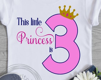 3rd Birthday Svg, Third Birthday SVG, 3rd Birthday Girl SVG, Birthday ...