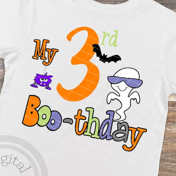 3rd Birthday Shirt Halloween - Etsy