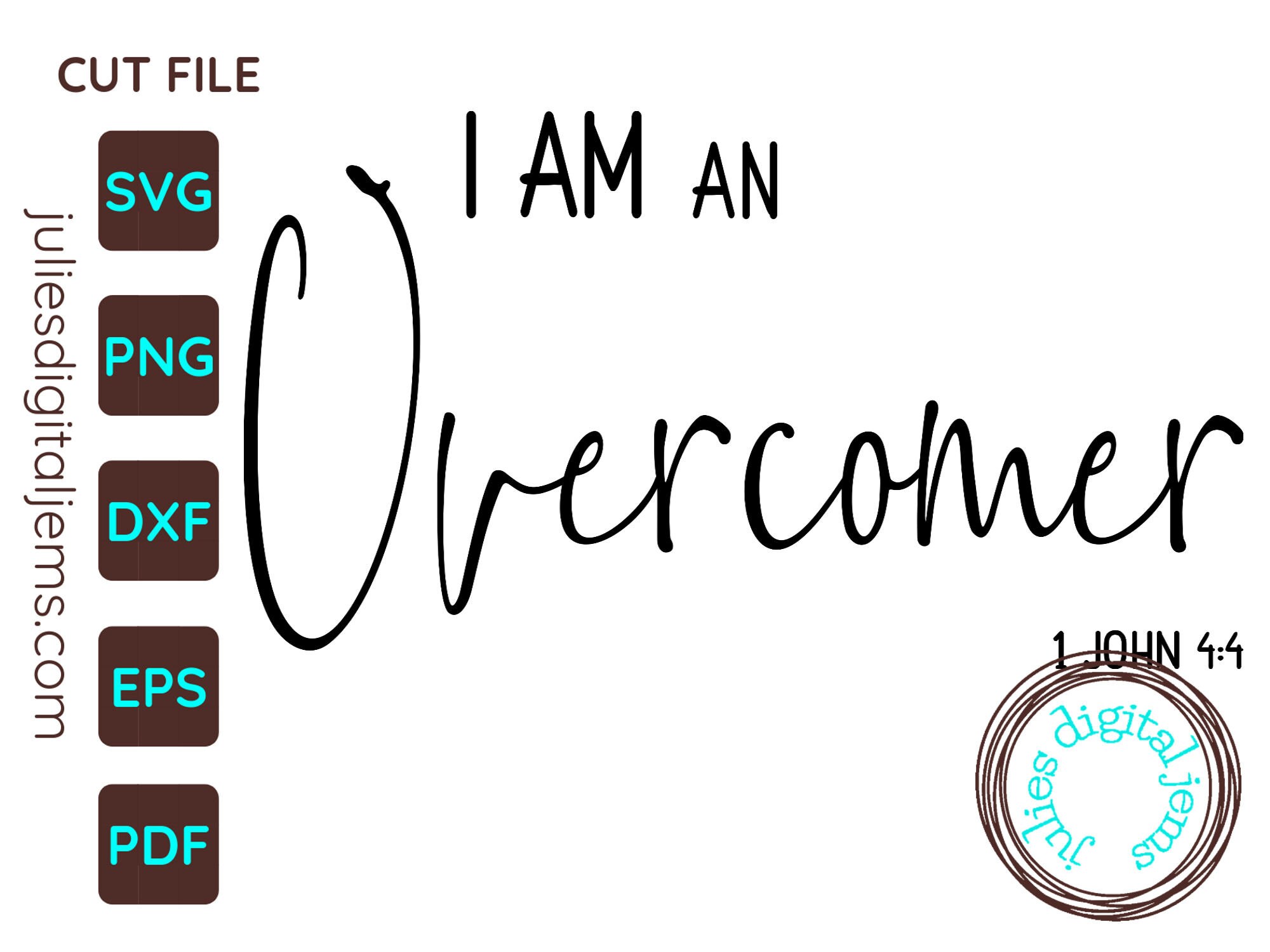 I Am an Overcomer Svg Inspirational Svg Sayings Christian - Etsy