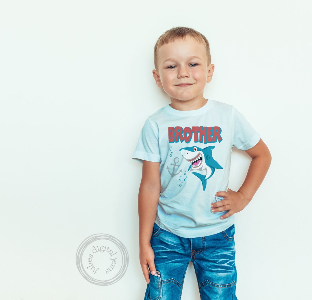 Brother Shark SVG Digital Clipart Png, Shark Party, Shark Birthday SVG ...