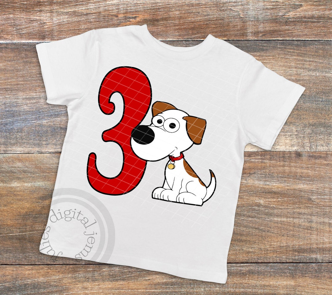 Puppy Birthday Shirt Svg, 3rd Birthday SVG, First Birthday Svg, Cute ...