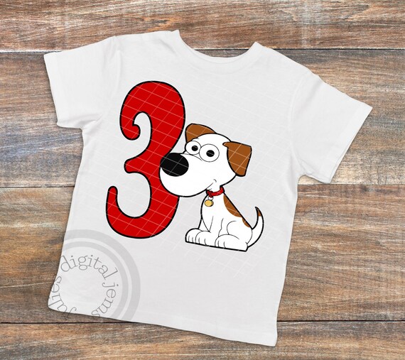 Puppy Birthday shirt svg 3rd Birthday SVG First Birthday | Etsy