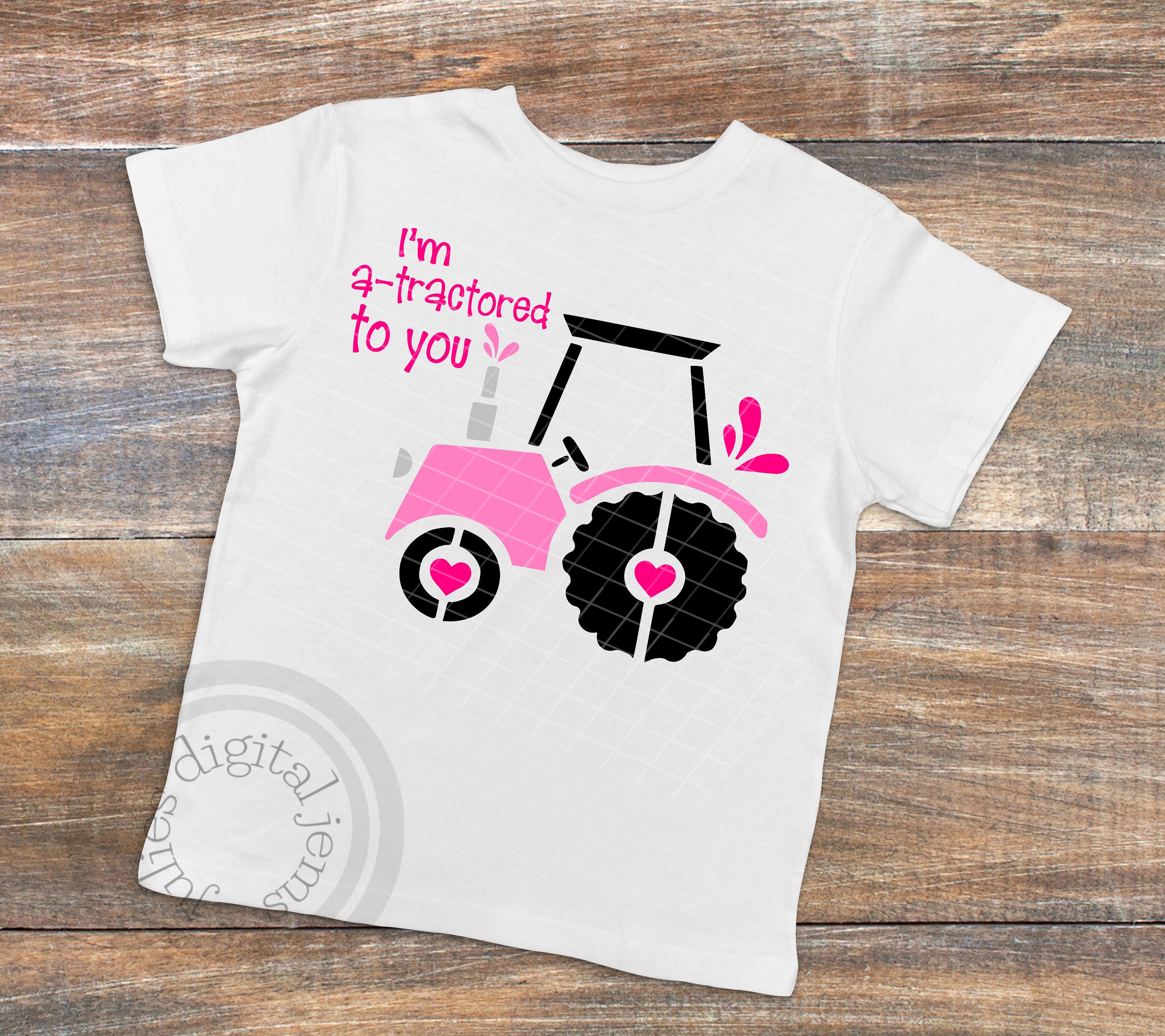 Tractor Valentine SVG, Valentines Day Svg, Heart Svg, Tractor Svg ...