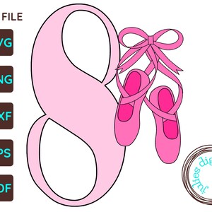 Ballet Cumpleaños svg, 8o Cumpleaños SVG, Cumpleaños svg, Camisa de ...