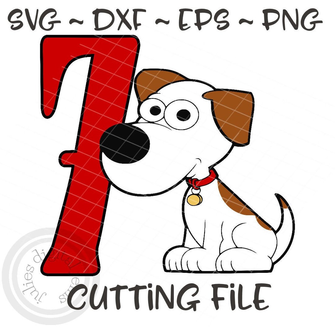 Puppy Birthday Shirt Svg, 7th Birthday SVG, Seventh Birthday Svg, Cute ...