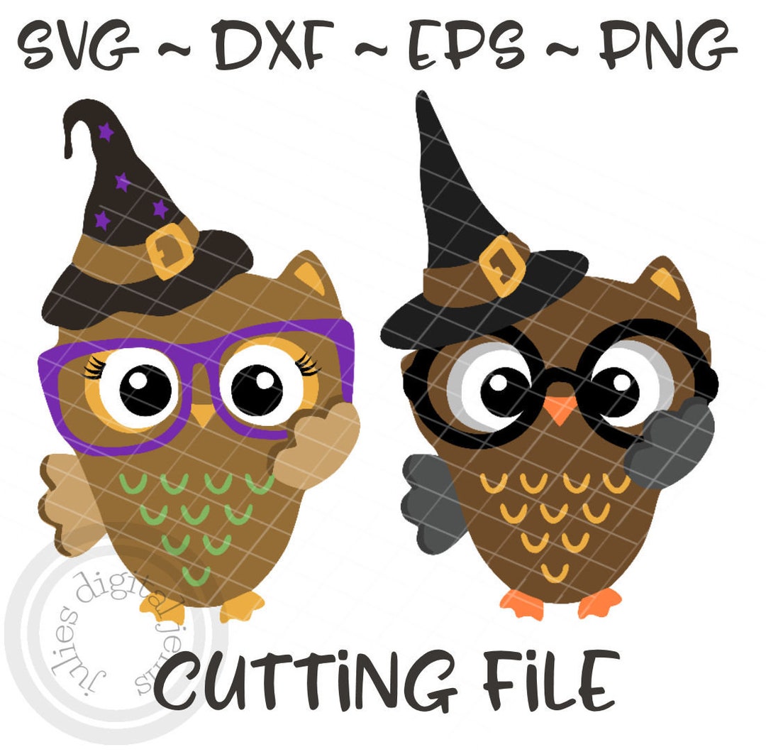 Halloween Owl Svg, Boy Owl Svg, Girl Owl Svg, Witch Owl Svg, Halloween ...