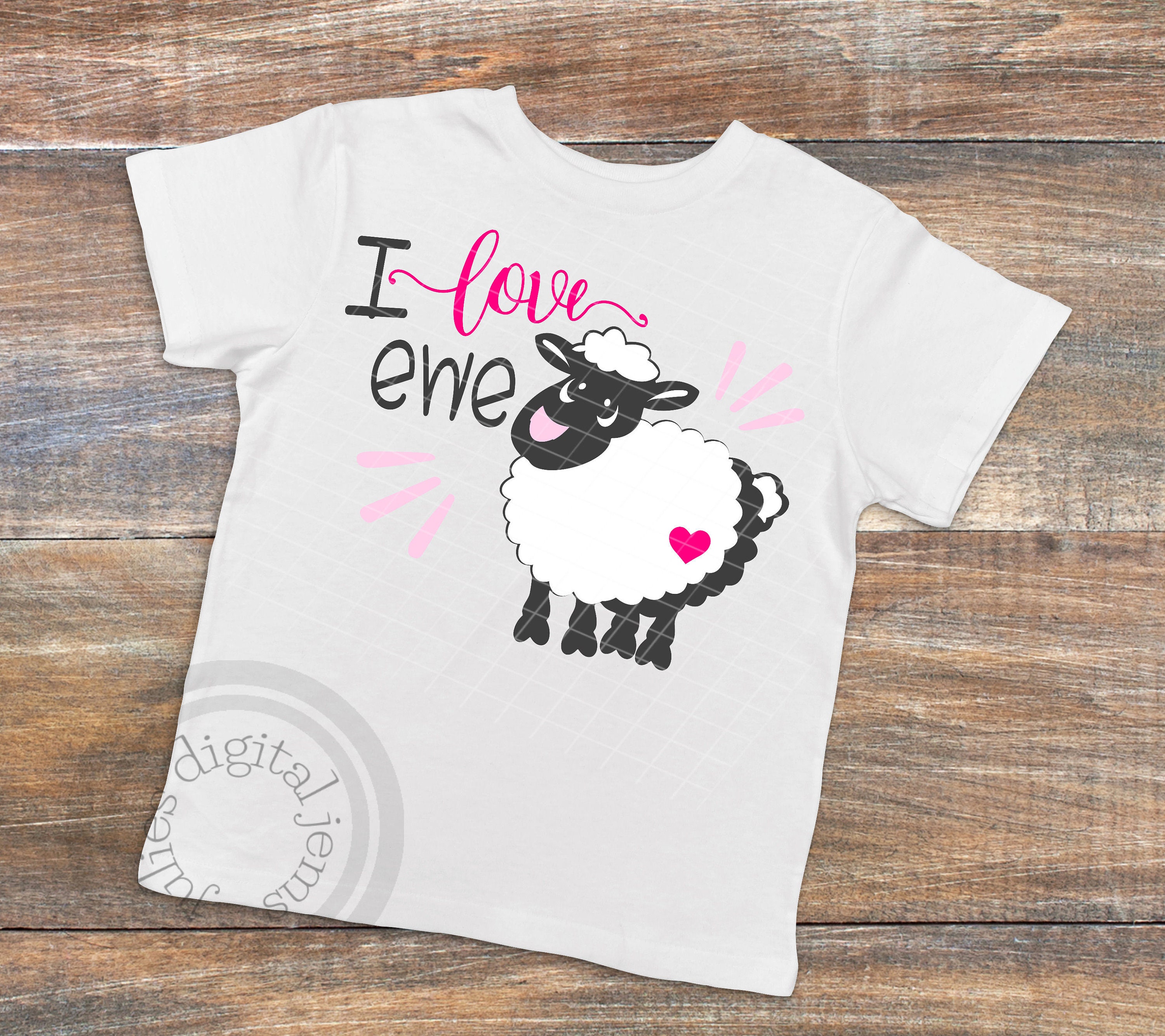 I Love ewe svg Valentines Day svg heart svg Sheep svg I | Etsy