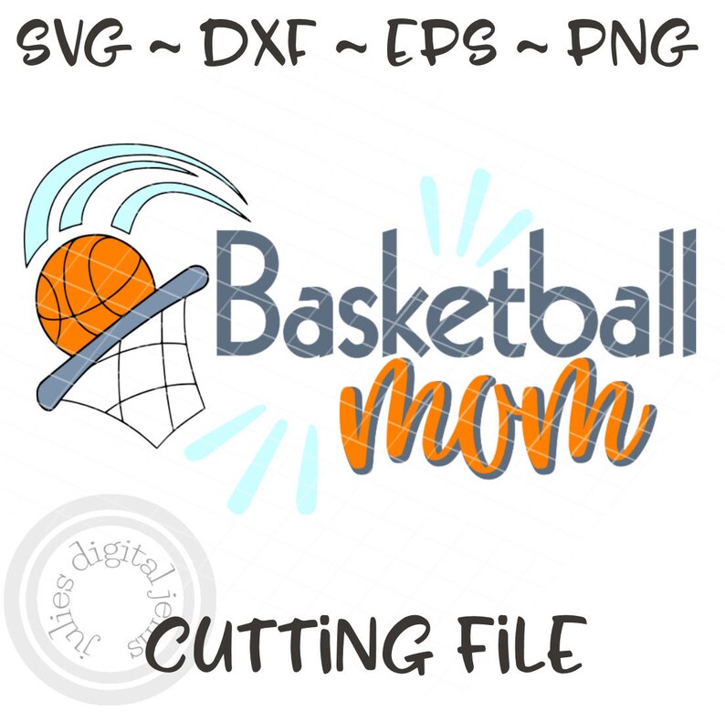 Basketball Mom Svg File, Basketball Mom Shirt File, Hoop Mama ...