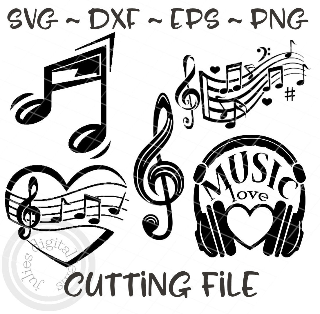 Music Svg Bundle, Music Notes Svg, Love Music Svg, Music Heart Svg ...