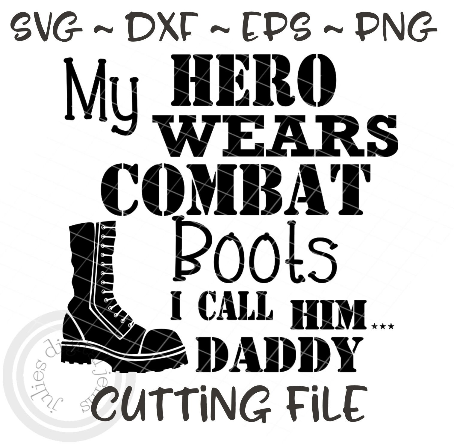 My Hero Wears Combat Boots Svg, Military Baby Outfit, Military Kid ...
