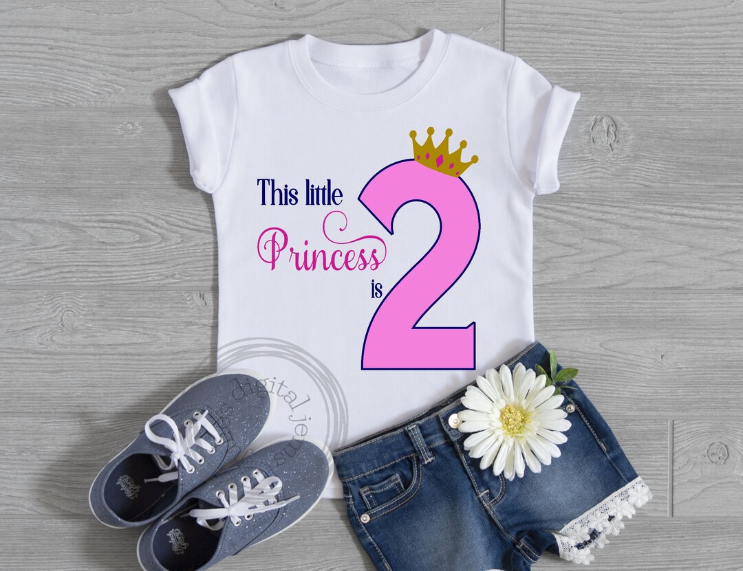 Princess Birthday Svg, 2nd Birthday SVG, Birthday Svg, Birthday Shirt ...