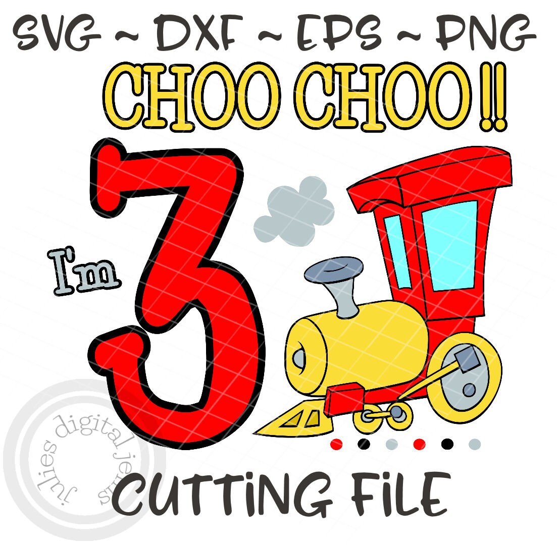 Train Birthday Shirt Svg Train Birthday Svg 3rd Birthday | Etsy