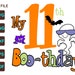 Halloween Birthday Svg Boo Svg Ghost Birthday Shirt Svg Bat - Etsy