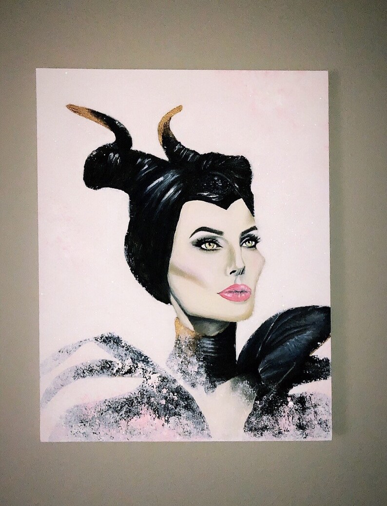 Maleficent (disney Art) - Etsy