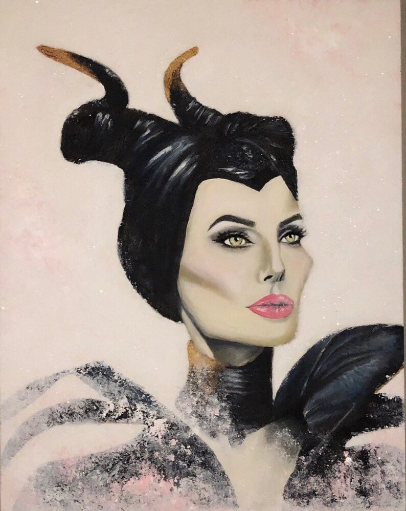 Maleficent (disney Art) - Etsy