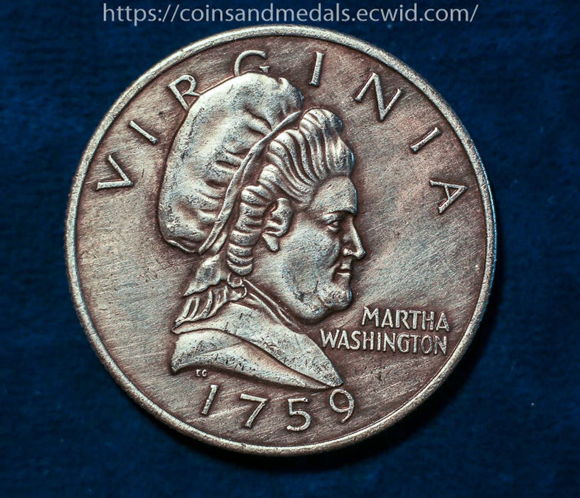 USA 1759 50C Martha Washington Half Dollar COIN | Etsy