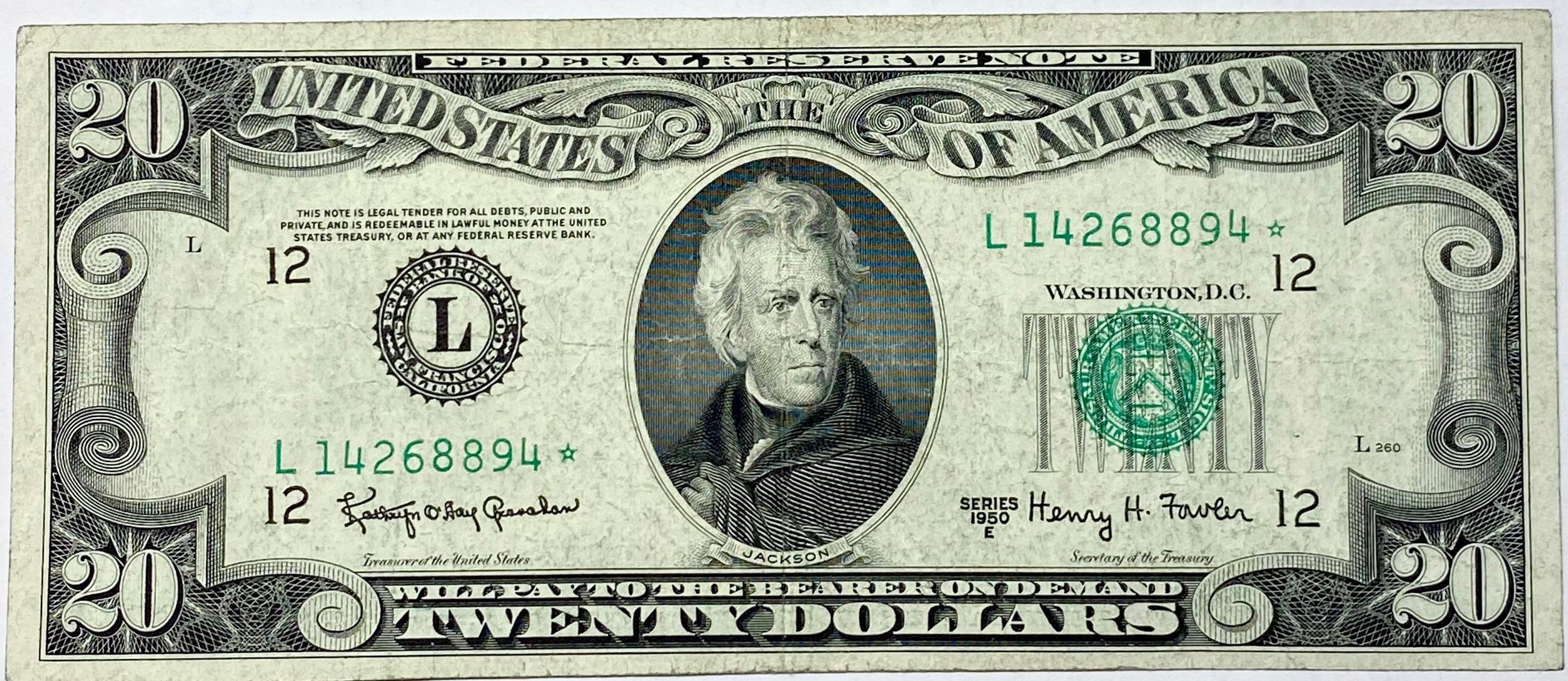 Rare 1950 E 20 Dollar Bill Star Note San Francisco Crisp Etsy rare-1950-e-20-dollar-bill-star-note-san-francisco-crisp-etsy