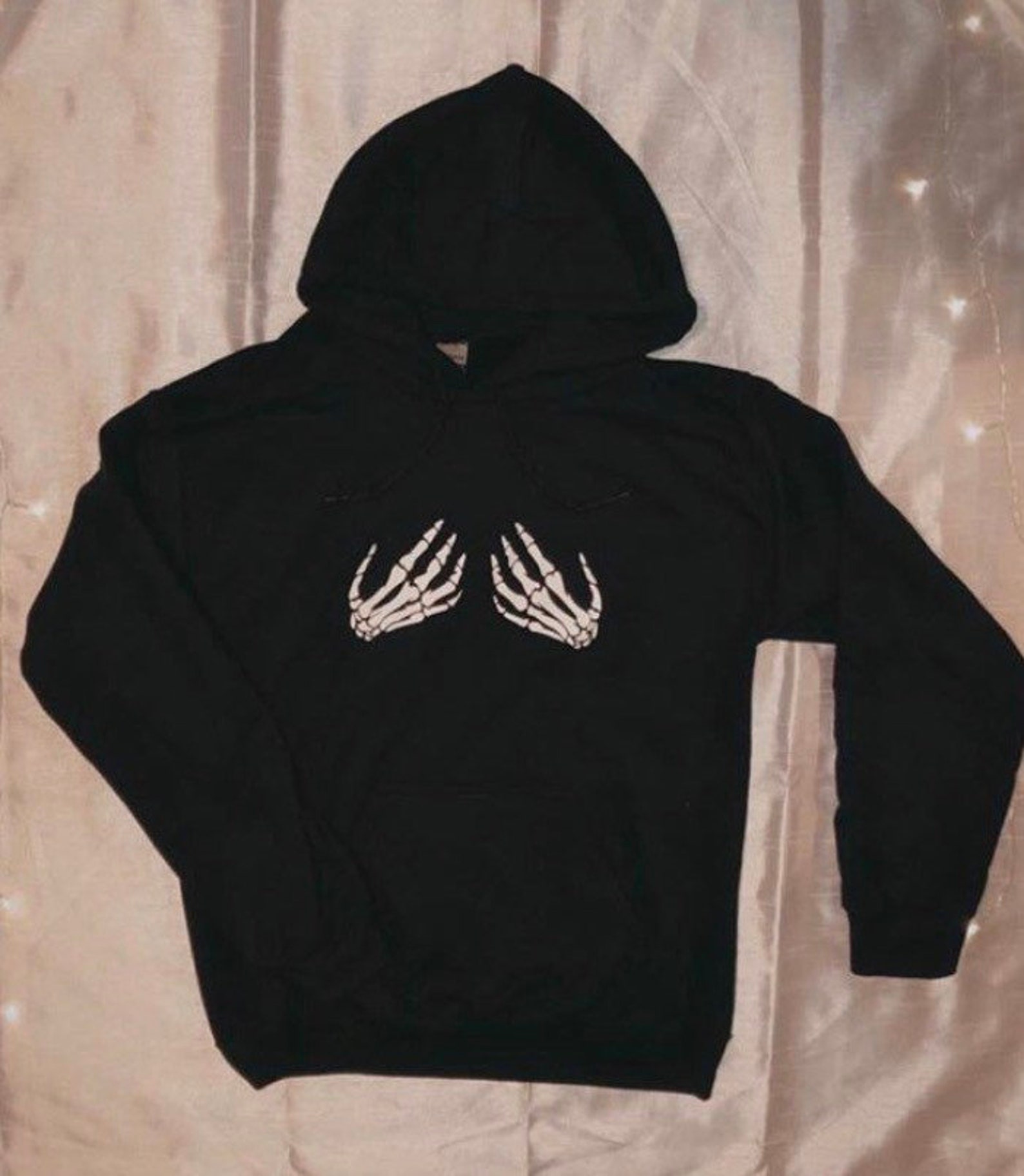 DIY Skeleton Hand Boob Iron on | Skeleton Boob Hands | Halloween Shirt ...