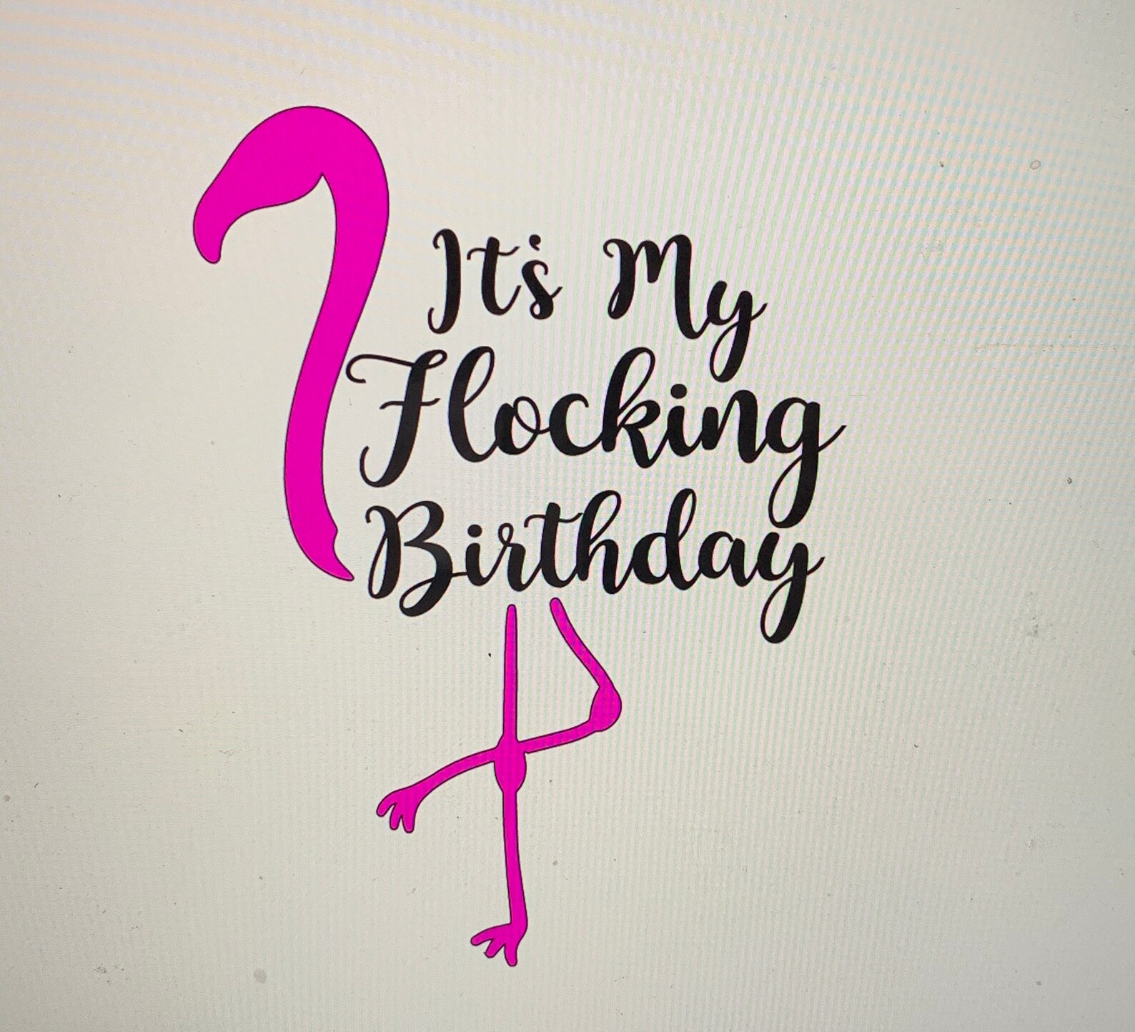 DIY Its My Flocking Birthday Iron On Flamingo Bday Iron On | Etsy