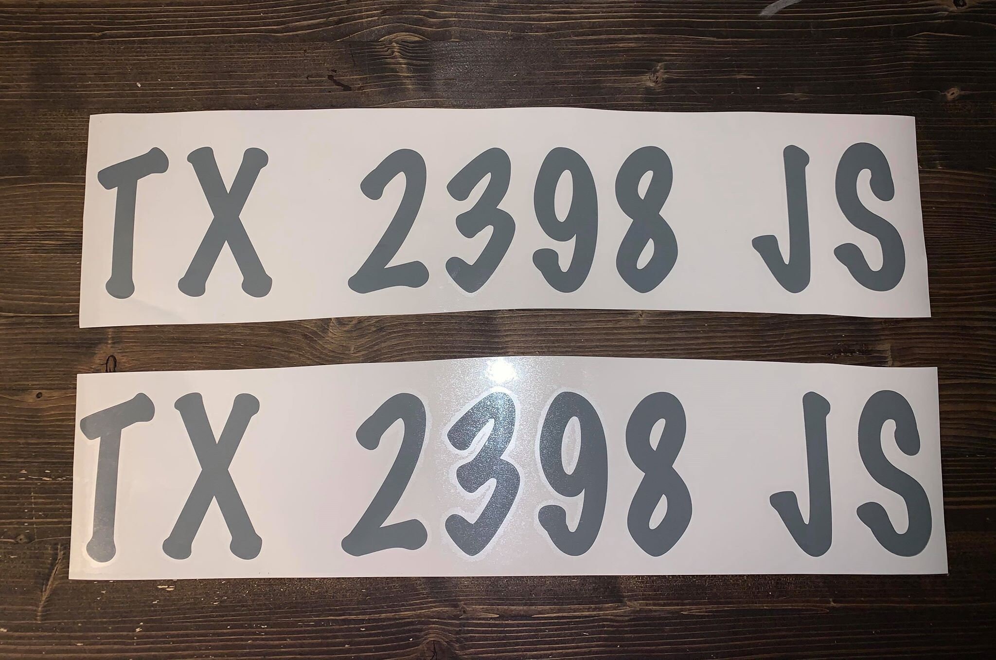 Custom Made Boat Registration Numbers Decal Sticker | Boat Stickers ...
