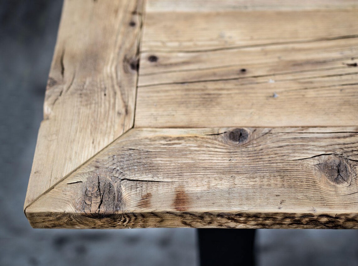 Wooden Table Recovery Wooden Table Old Industrial Table - Etsy